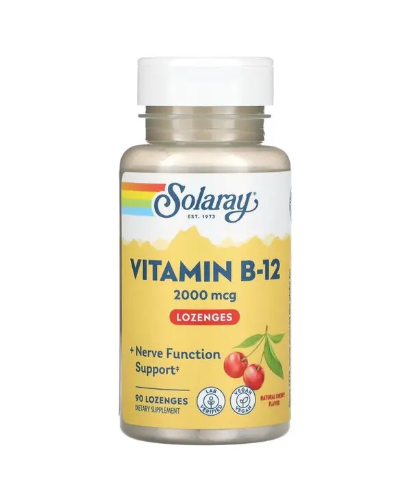 SOLARAY Vitamin B-12 Natural Cherry 2 000 Mcg - No Color