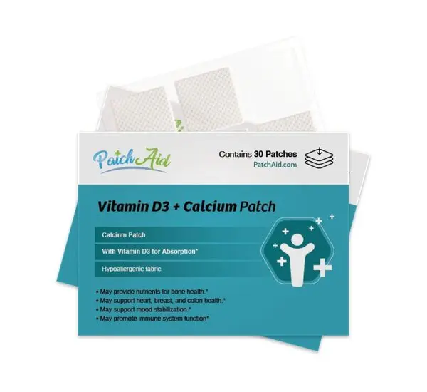 PATCHAID Vitamin D3 Plus Calcium Vitamin Patch - White