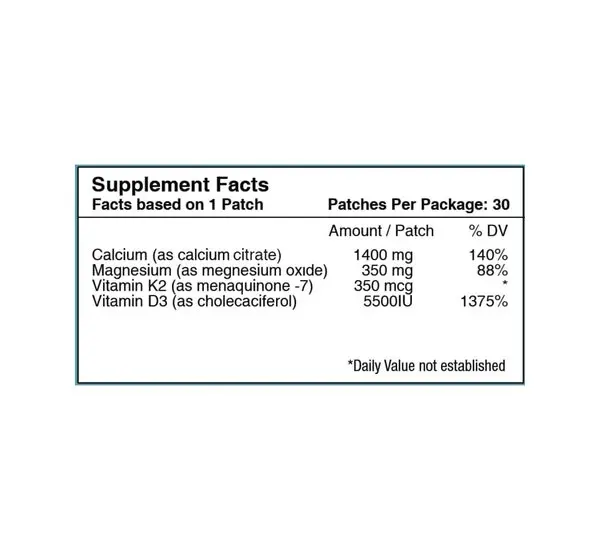 PATCHAID Vitamin D3 Plus Calcium Vitamin Patch