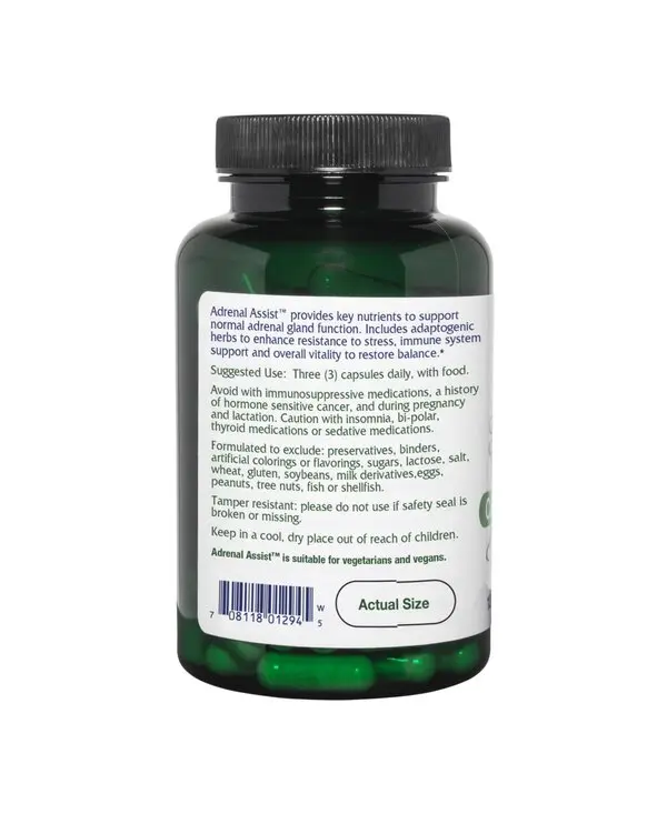 VITANICA Adrenal Assist Nutritional Supplement With Tonic & Adaptogenic Herbs Adrenal & Immune System Support Supplement 90 Capsules