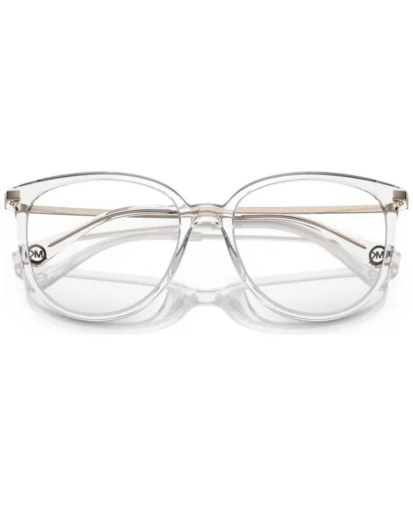 Michael Kors Round Eyeglasses - Clear Transparent