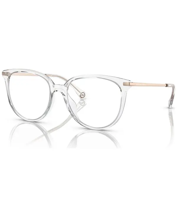 Michael Kors Westport Round Eyeglasses - Clear Transparent