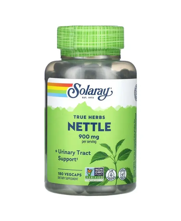 SOLARAY True Herbs Nettle 180 Vegcaps - Assorted Pre-pack (see Table 9