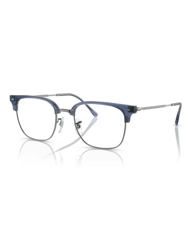 Ray-ban Clubmaster Eyeglasses - Transparent Blue On Gunmetal