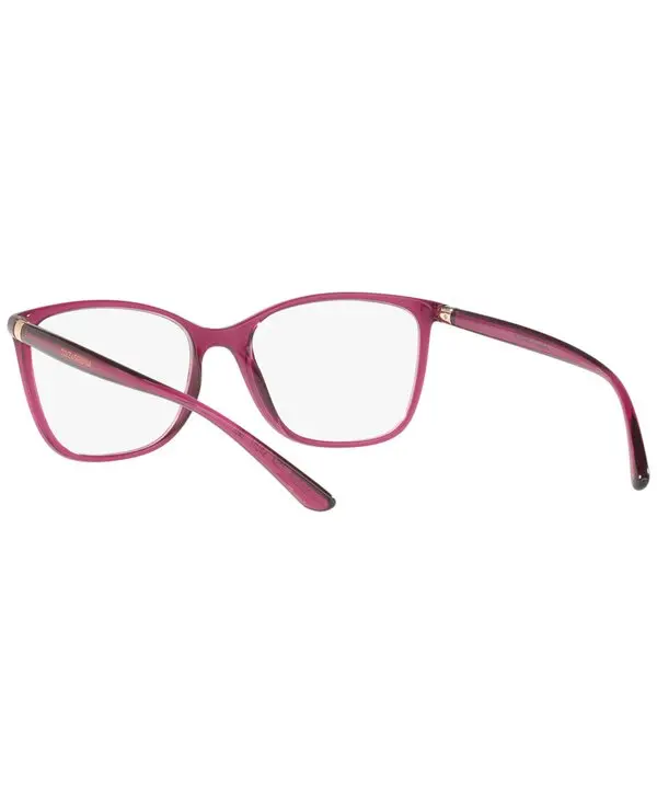 Dolce & Gabbana Rectangle Eyeglasses - Transparent Dark Cherry