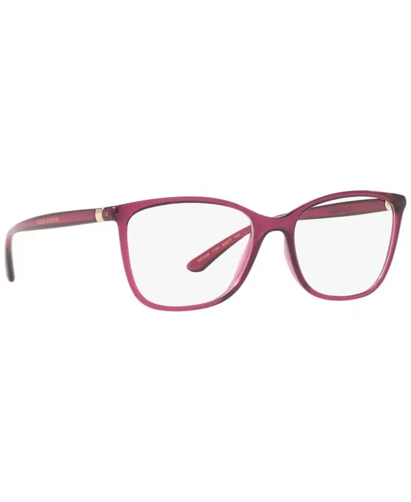 Dolce & Gabbana Rectangle Eyeglasses - Transparent Dark Cherry