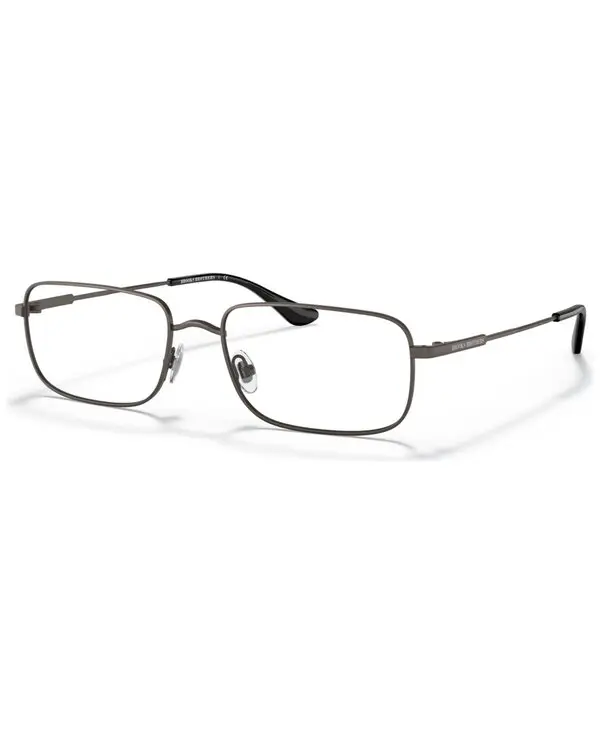 Brooks Brothers Rectangle Eyeglasses - Matte Gunmetal