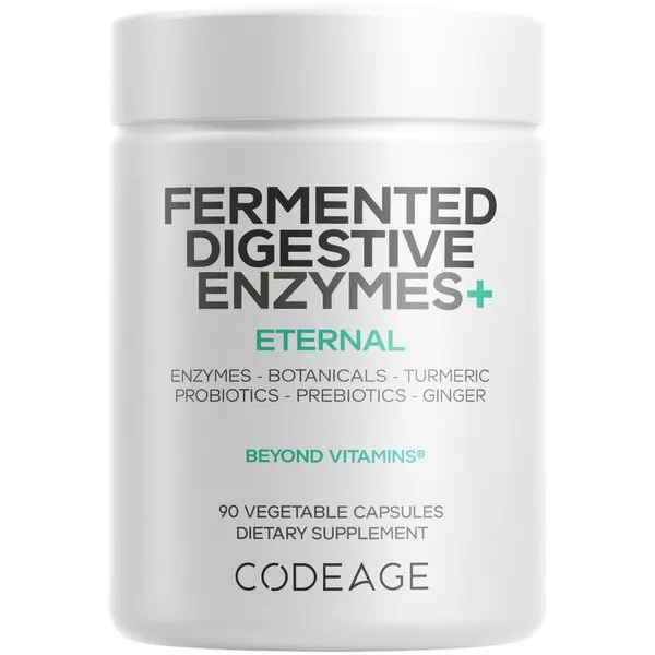 CODEAGE Fermented Digestive Enzymes Supplement 3-month Supply - White