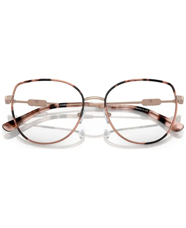 Michael Kors Irregular Eyeglasses - Rose Gold-tone,pink Tortoise
