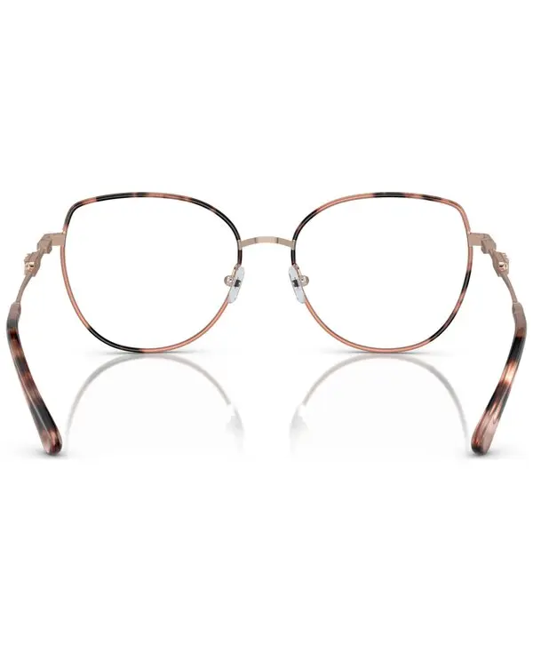 Michael Kors Irregular Eyeglasses - Rose Gold-tone,pink Tortoise