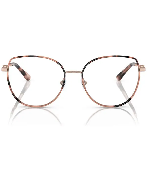 Michael Kors Irregular Eyeglasses - Rose Gold-tone,pink Tortoise