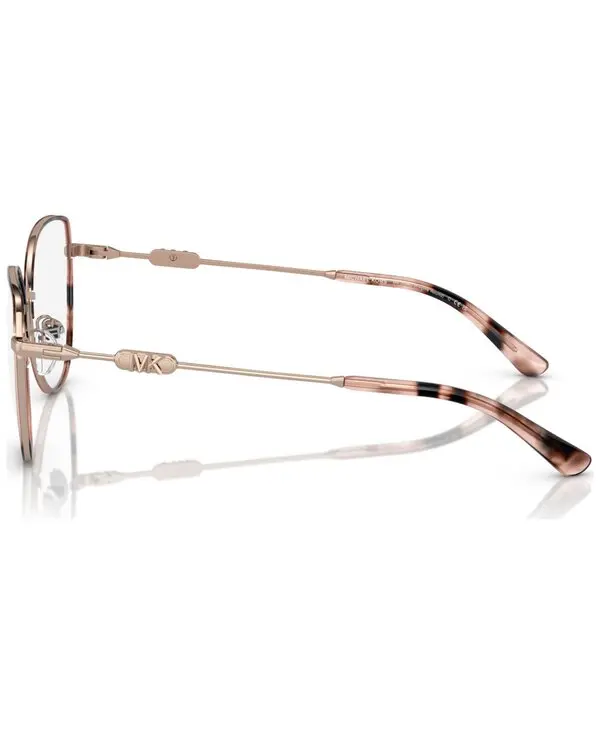 Michael Kors Irregular Eyeglasses - Rose Gold-tone,pink Tortoise