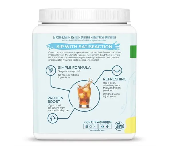 SUNWARRIOR Clear Protein Refresh Protein Powder