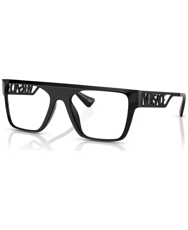 Versace Rectangle Eyeglasses - Black