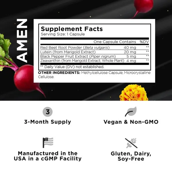 Amen Eyes Lutein Zeaxanthin Supplement Eyes Vitamins