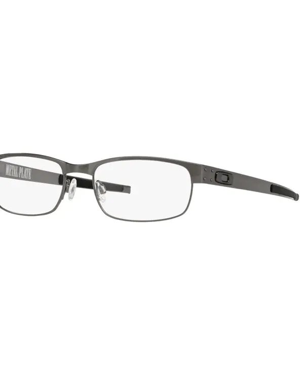 Oakley Metal Plate Rectangle Eyeglasses - Silver