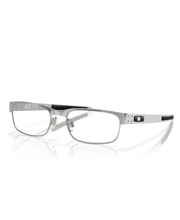 Oakley Metal Plate Rectangle Eyeglasses - Silver