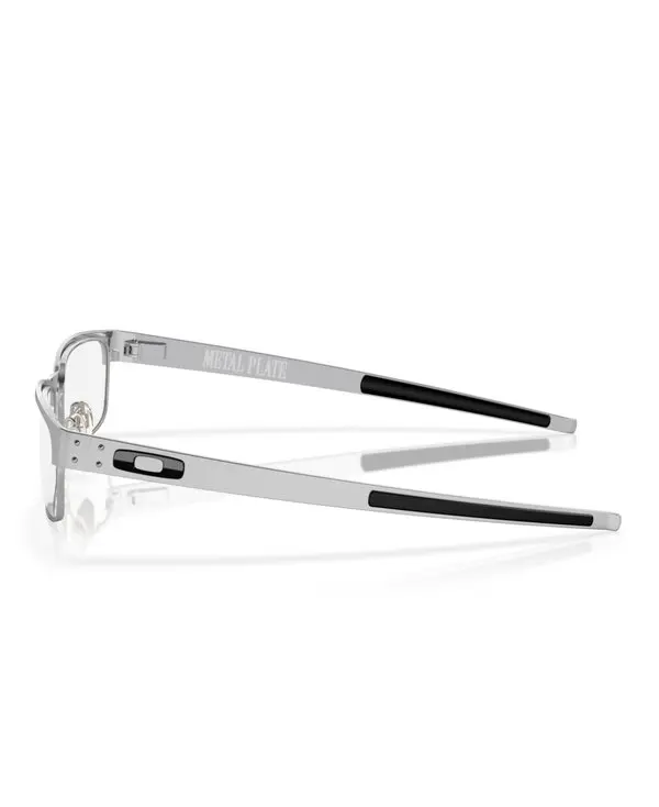 Oakley Metal Plate Rectangle Eyeglasses - Silver