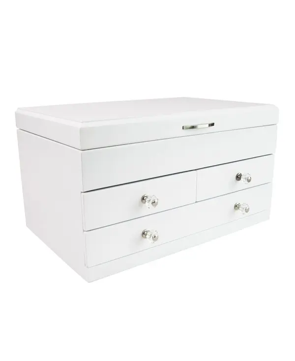 MELE & CO Fairhaven Wooden Jewelry Box In Finish - White