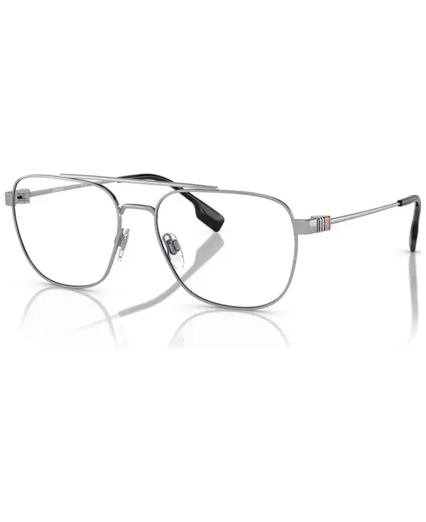 Burberry Square Frame Eyeglasses - Silver-tone