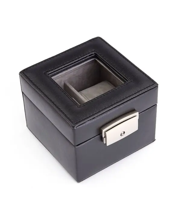 ROYCE NEW YORK 2-slot Watch Box - Black