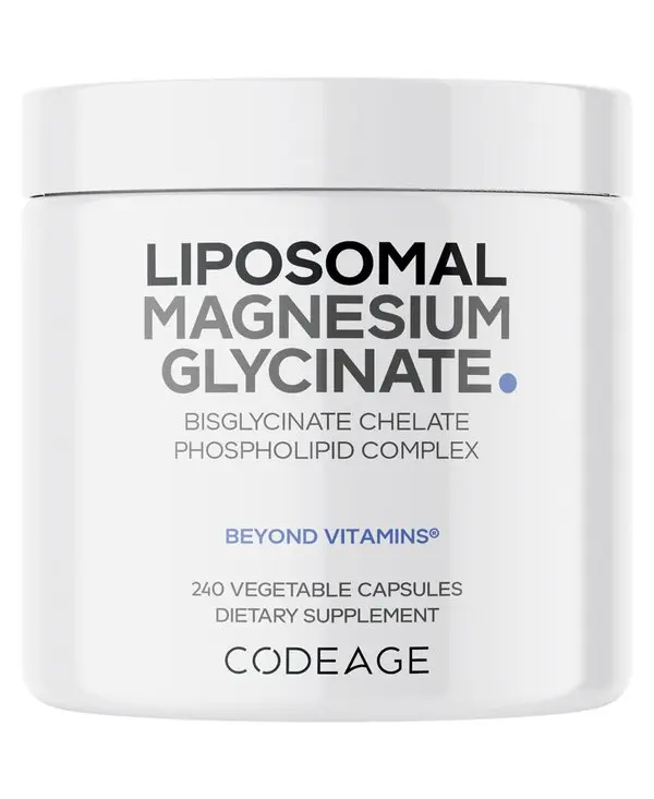 CODEAGE Liposomal Magnesium Glycinate Supplement - White