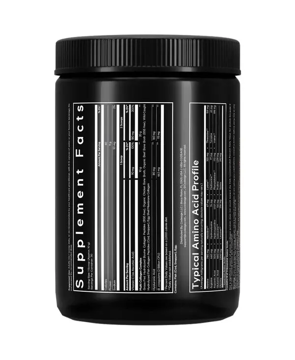 CODEAGE Multi Collagen Peptides Powder + Probiotics Black Edition