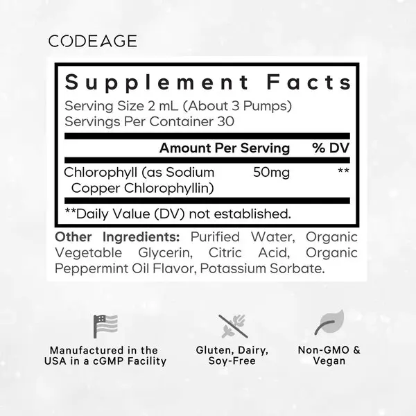 CODEAGE Chlorophyll Liquid Drops Supplement