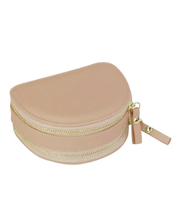 MELE & CO Mini Half Moon Jewelry Case - Buff