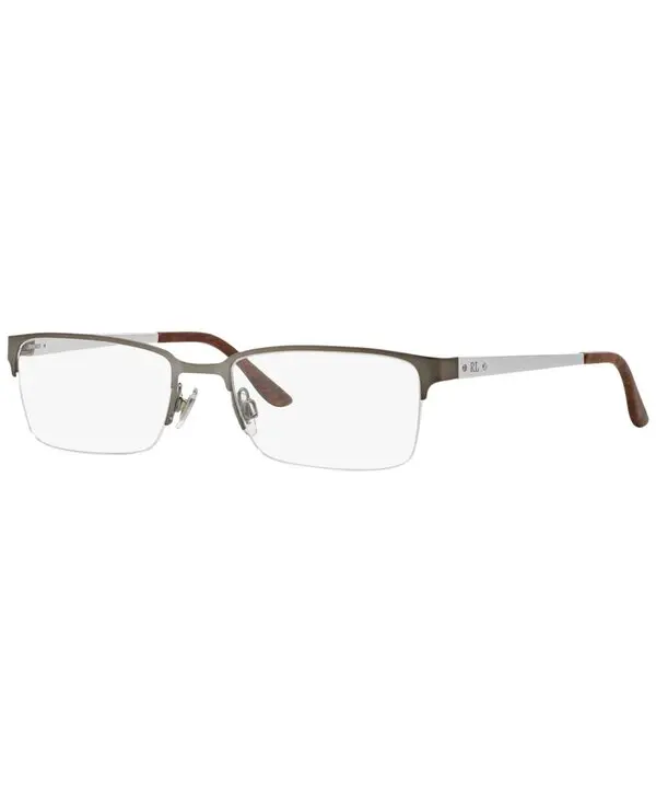 Ralph Lauren Rectangle Eyeglasses - Shiny Gunm