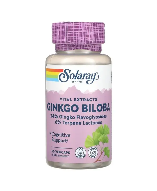 SOLARAY Vital Extracts Ginkgo Biloba 60 Mg - No Color