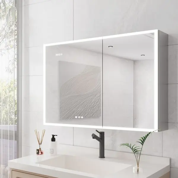 STREAMDALE FURNITURE Streamdale Adjustable Smart Mirror With Display