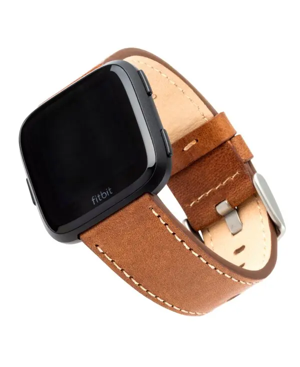 WITHIT Leather Fitbit Versa Band - Brown