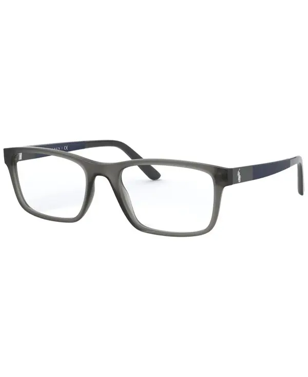 Polo Ralph Lauren Rectangle Eyeglasses - Transparent Gray