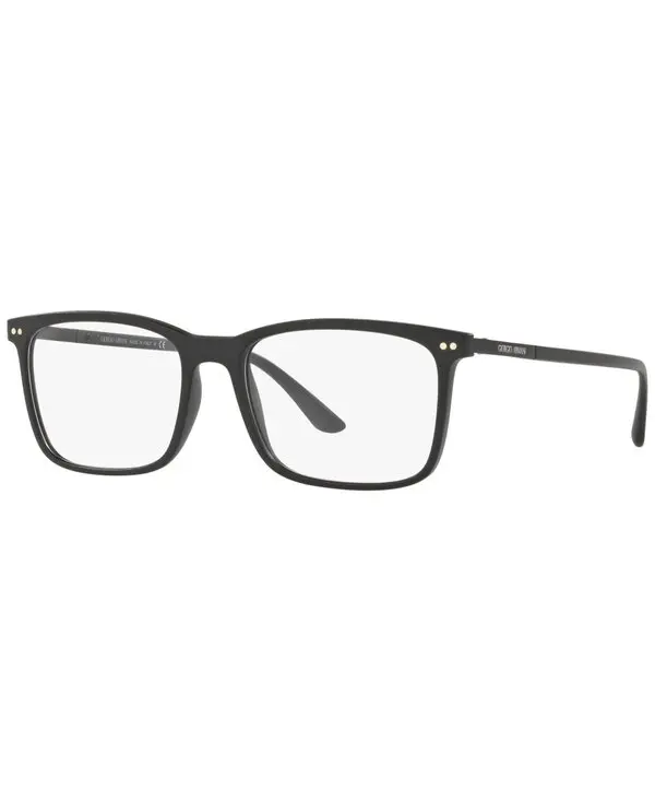 Giorgio Armani Square Eyeglasses - Matte Blac