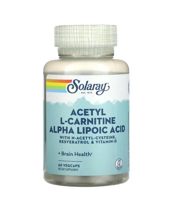 SOLARAY Acetyl L-carnitine Alpha Lipoic Acid - No Color