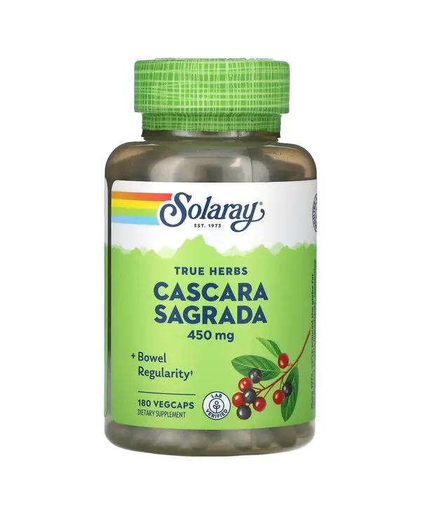 SOLARAY Cascara Sagrada True Herbs 450 Mg - No Color
