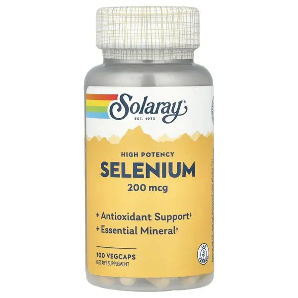 SOLARAY Selenium High Potency 200 Mcg 100 Vegcaps - Assorted Pre-pack (see Table 9