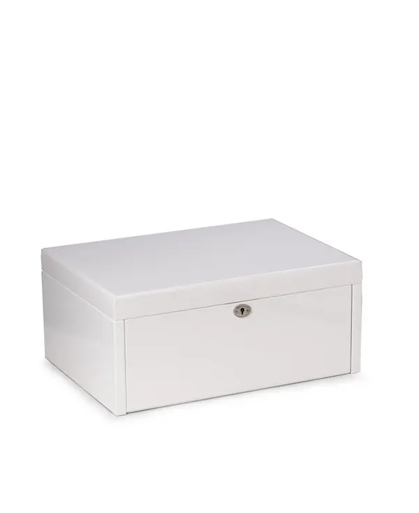 BEY-BERK Lacquer Large Jewelry Chest With -compartment Storage