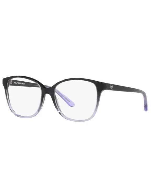 Ralph Lauren Cat Eye Eyeglasses - Shiny Gradient Black,transparent Blue