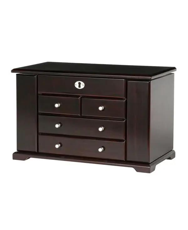 MELE & CO Mele Co. Ellington Wooden Jewelry Box - Dark Brown