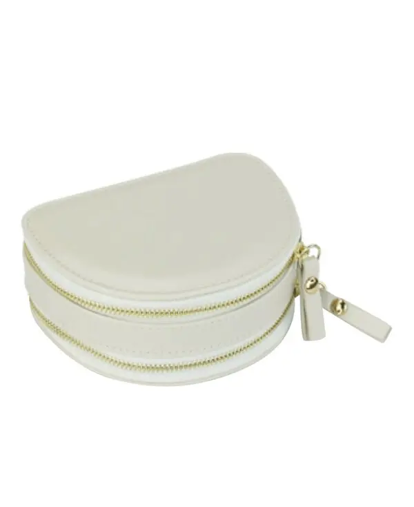 MELE & CO Mini Travel Jewelry Case - Ecru