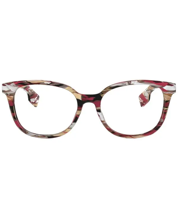 Burberry Be2291 Square Eyeglasses - Red Multi
