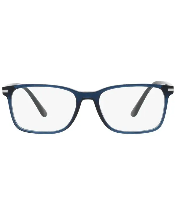 Prada Rectangle Full Rim Eyeglasses - Blue Crystal