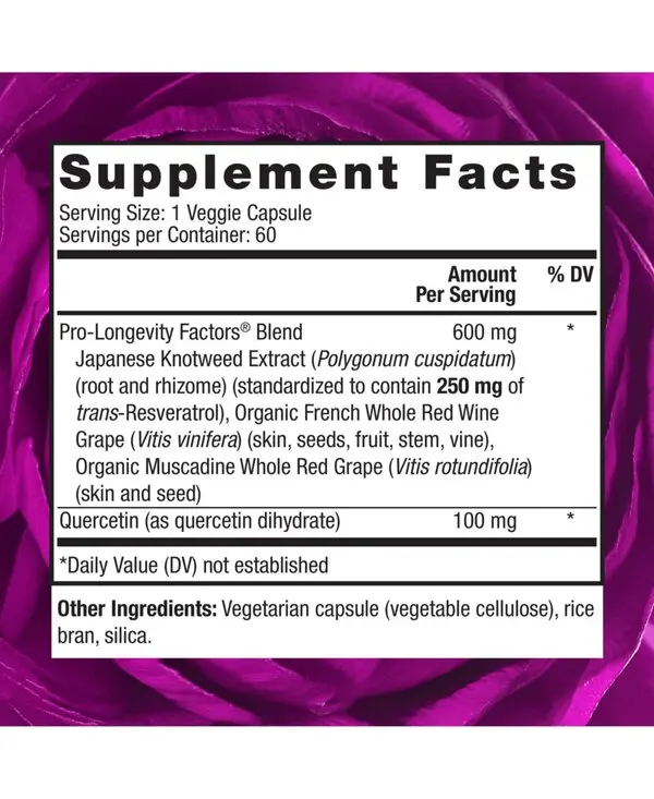 RESERVEAGE Resveratrol 250 Mg