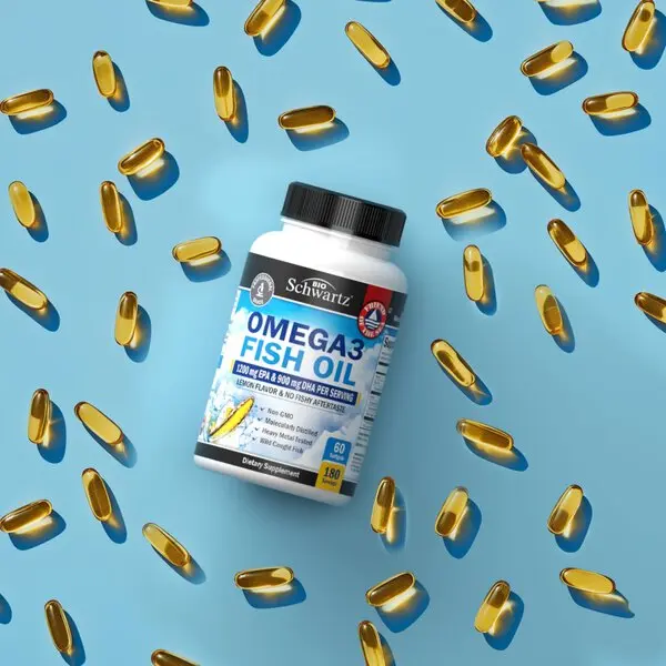 BIOSCHWARTZ Triple Strength Omega 3 Fish Oil Supplement