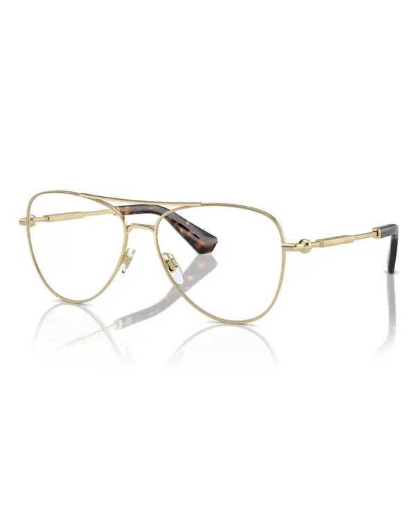 Burberry Aviator Eyeglasses - Light Gold