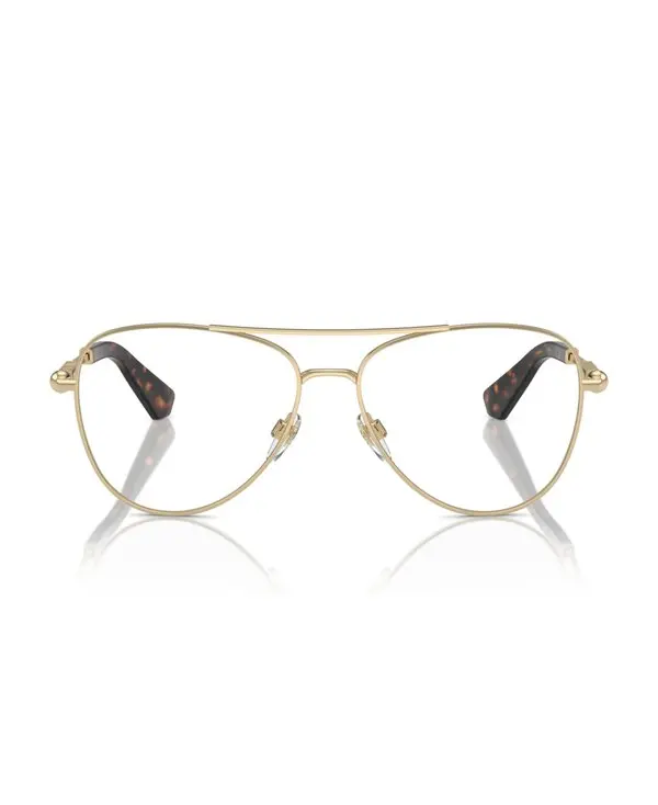 Burberry Aviator Eyeglasses - Light Gold