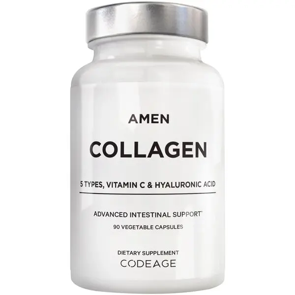 CODEAGE Amen Multi Collagen Peptides Capsules With Hyaluronic Acid And Vitamin C - White