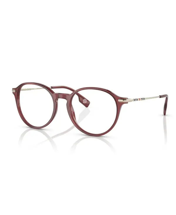 Burberry Round Frame Eyeglasses - Bordeaux